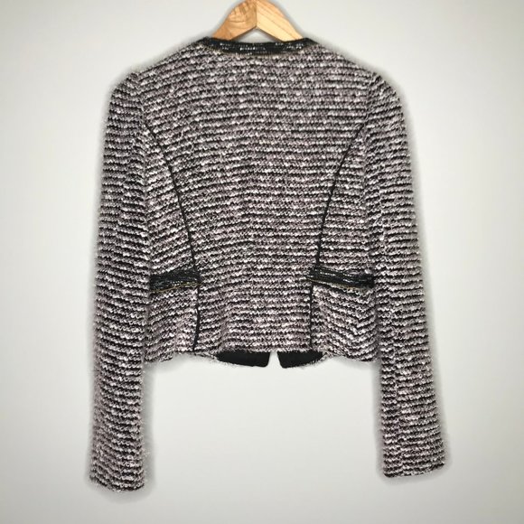 McGinn | Jackets & Coats | Mcginn Lisette Pink Cropped Tweed Jacket ...